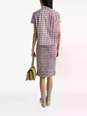 Prada Check-print Cotton Shirt