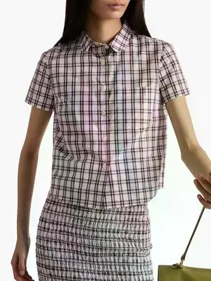 Prada Check-print Cotton Shirt