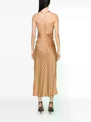 MARINE SERRE Moon Print Maxi Dress