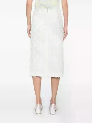 MSGM Appliqué-detail Midi Skirt