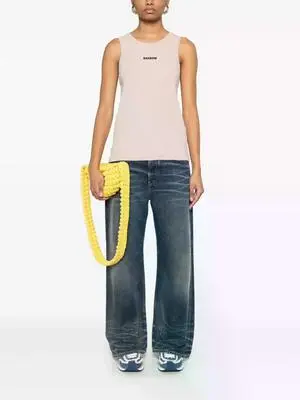 BARROW Logo-tape Tank Top - Neutrals