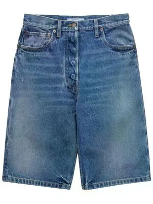 Prada Straight-leg Denim Shorts - Blue