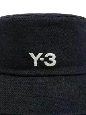 Y3 Logo-print Bucket Hat - Black