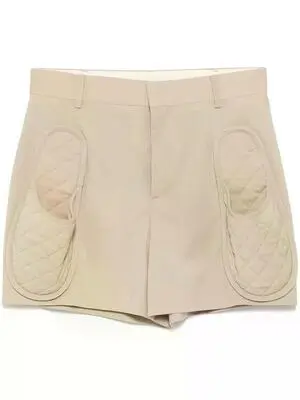 Moschino Wool Quilted-pocket Shorts