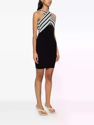 Patrizia Pepe Striped Panel Mini Dress