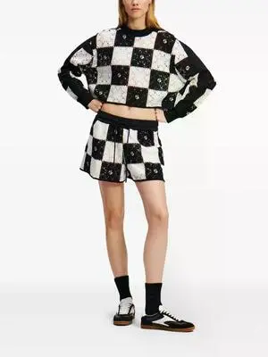 Karl Lagerfeld Crochet-knit Shorts