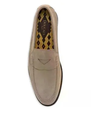 DOUCAL'S Suede Penny Loafers - Neutrals