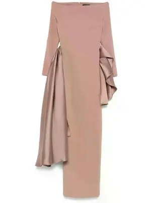 Solace London Kiana Maxi Dress - Brown