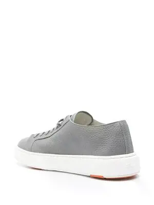 Santoni Leather Sneakers - Grey
