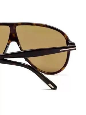 TOM FORD Pilot-frame Sunglasses - Brown