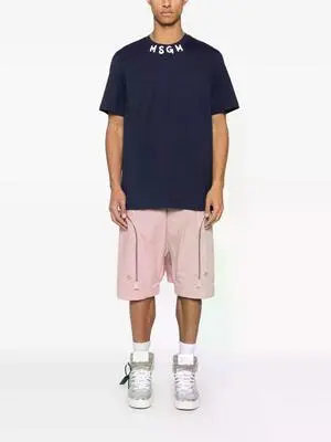 MSGM Logo-print T-shirt - Blue