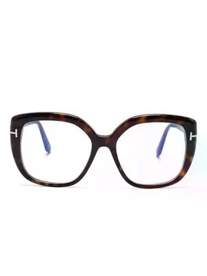 TOM FORD Butterfly-frame Glasses - Brown