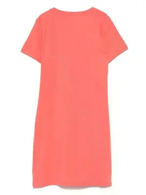Dkny V-neck Performance Dress - Orange