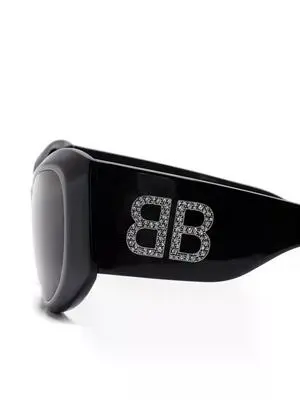 Balenciaga Cat-eye Frame Sunglasses - Black