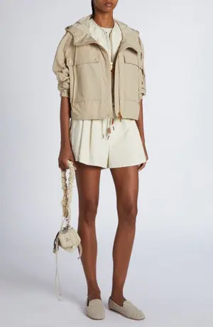 Moncler Sauvan Water Repellent Short Jacket - Beige