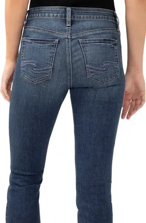 SILVER JEANS CO. Suki Curvy Mid Rise Capri Jeans - Indigo
