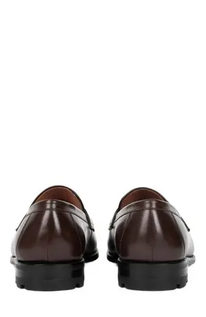 ANTHONY VEER Mercer Penny Loafer - Maple Brown Leather & Woven