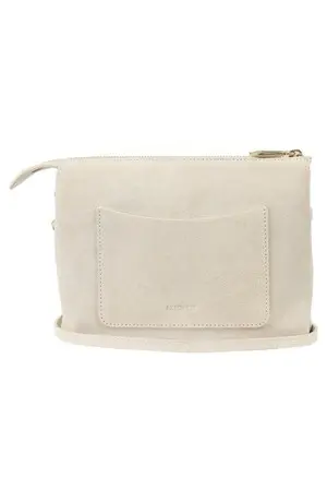 LK BENNETT Cleo Oloid Suede Crossbody Bag - Cream