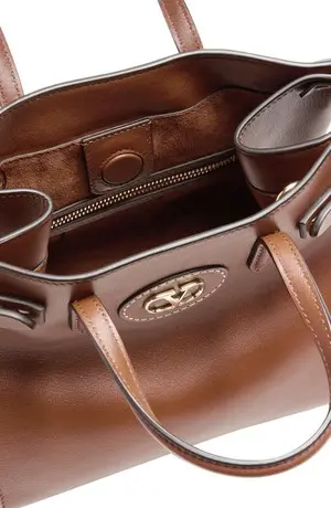 Valentino Garavani Antibes Leather Tote - Tabacco