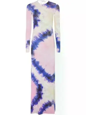 Rabanne Tie-dye Maxi Dress - Purple