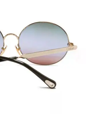 Chloé Round Frame Sunglasses - Gold