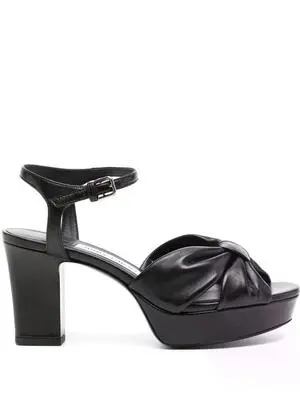 JIMMY CHOO 80mm Heloise Sandals - Black