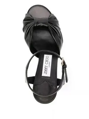 JIMMY CHOO 80mm Heloise Sandals - Black