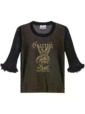 Ganni Ruffle T-shirts For Women