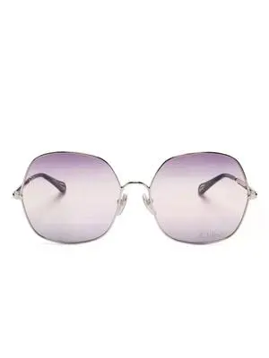 Chloé Oversized Sunglasses - Silver