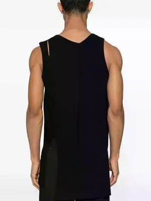 Yohji Yamamoto Strap-detail Tank Top