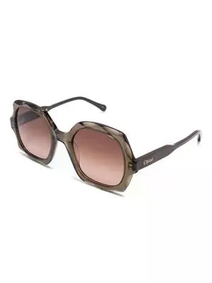 Chloé Square Frame Sunglasses - Brown