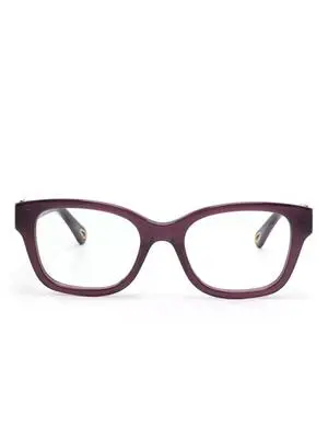 Chloé Square-frame Glasses - Purple