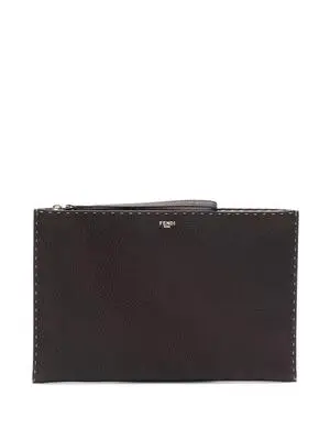 Fendi Logo-print Wallet - Brown