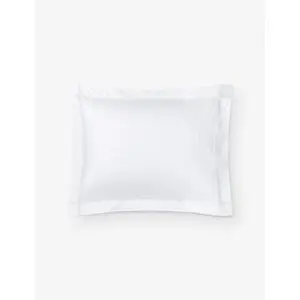 YVES DELORME Athena Bourdon-stitch Oxford Pima-cotton Pillow Case - Celeste