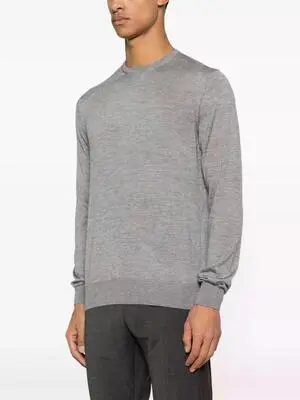 Bruno Manetti Fine-knit Sweater - Grey