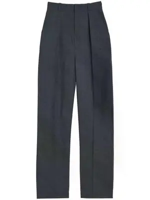 LEMAIRE Dropped Crotch Pleated Trousers - Grey