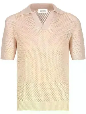 LANEUS Short-sleeved Polo Shirt - Neutrals