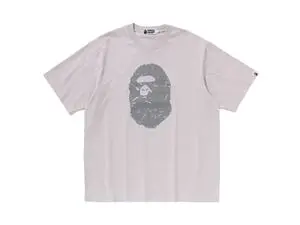 A BATHING APE Heavy Washed Ape Head Relaxed Fit Tee Shirt