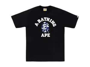 A BATHING APE College C Tee Shirt - Black