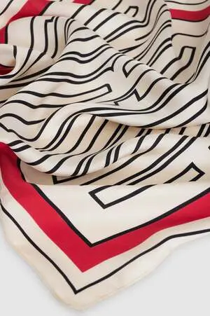 ANINE BING York Scarf - Tango Red