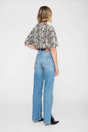 ANINE BING Avi Tee - Washed Python