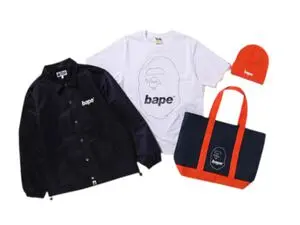 A BATHING APE Happy New Year 2025 Bag Backpack Navy