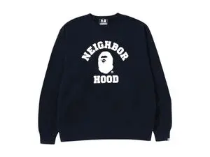 A BATHING APE X Neighborhood Relaxed Fit Crewneck Sweatshirt