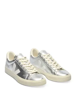 VEJA Campo Low Top Sneakers - Silver/white