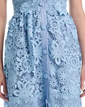 Waimari Hibiscus Lace Midi Dress