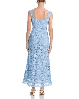 Waimari Orchid Lace Maxi Dress
