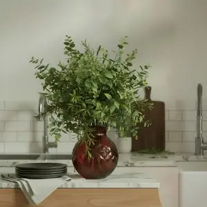 VENINI Balloton Fiori 9.5 Vase - Red