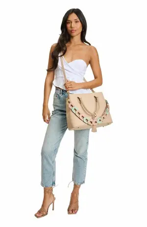 MODA LUXE Regalina Satchel - Natural