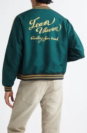 Visvim Douglas Wool & Silk Team Jacket - Green