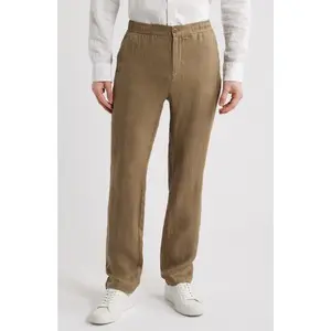 Bugatchi Tristan Drawstring Linen Pants - Olive
